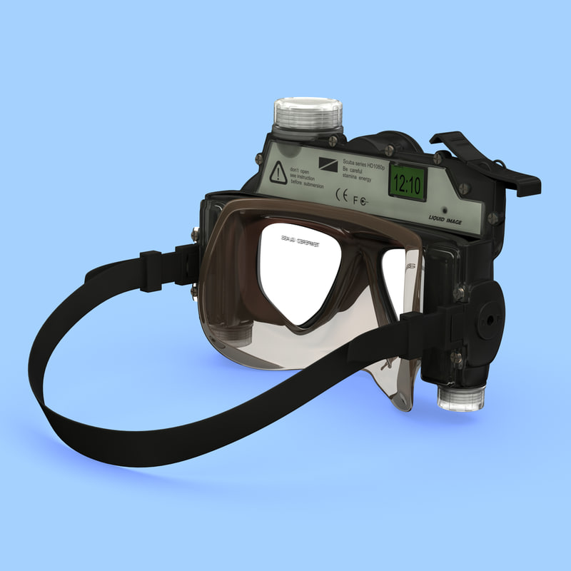 camera mask scuba series 3d model
