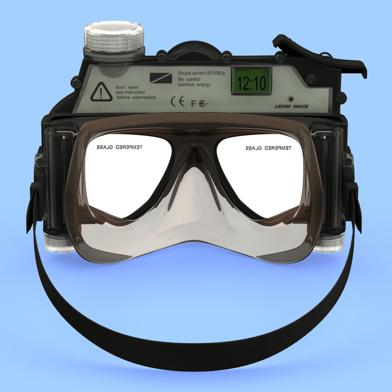camera mask scuba series 3d model