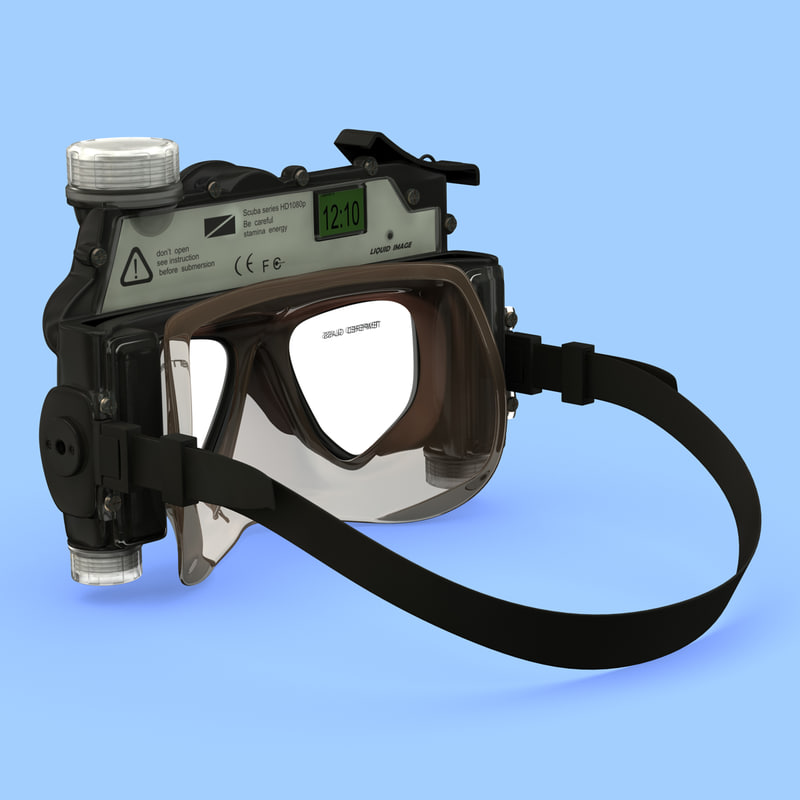 camera mask scuba series 3d model