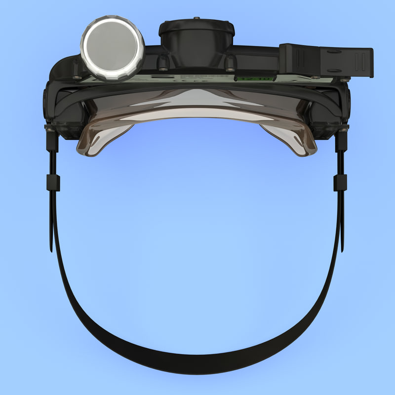 camera mask scuba series 3d model