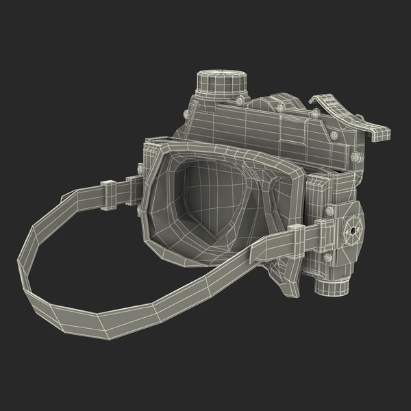 camera mask scuba series 3d model