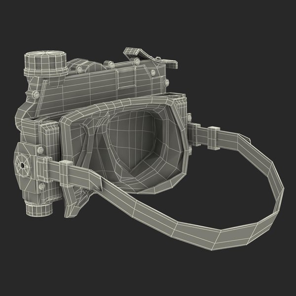 camera mask scuba series 3d model