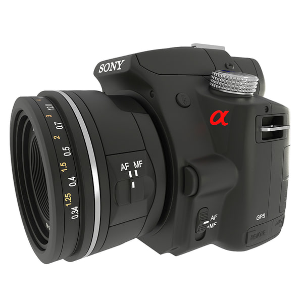 sony alpha slt a33 3d model
