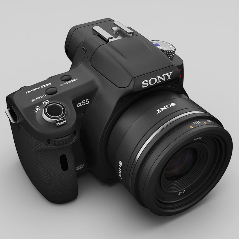 sony alpha slt a33 3d model
