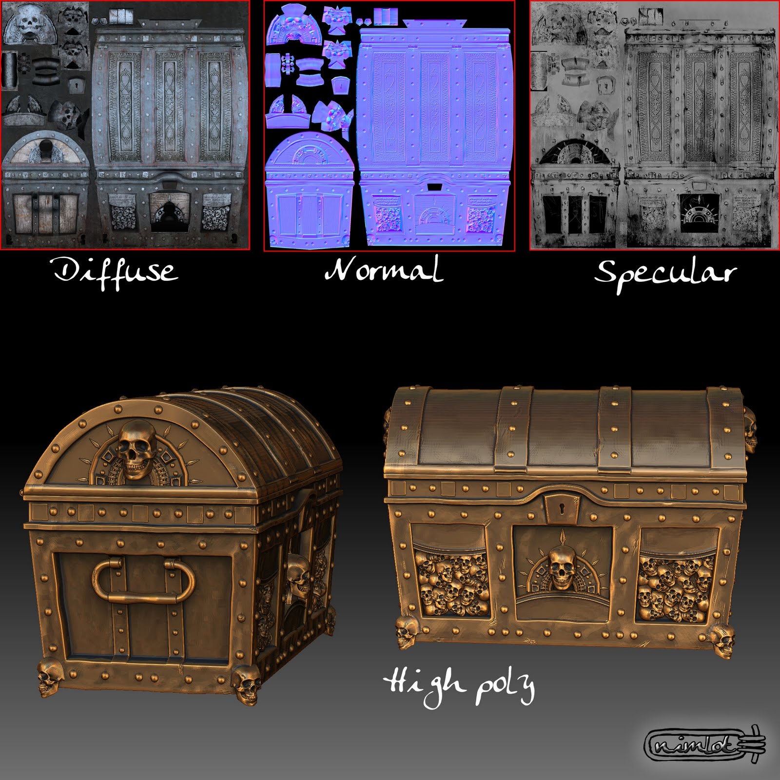 3ds max treasure chest