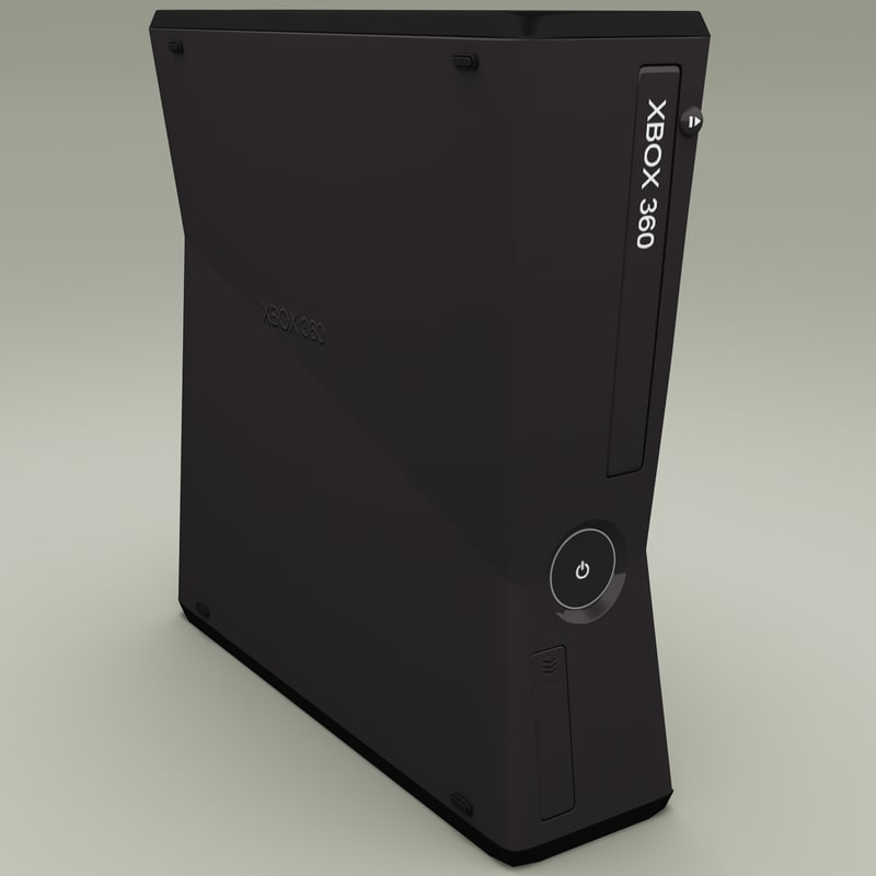 xbox 360 slim 3d model