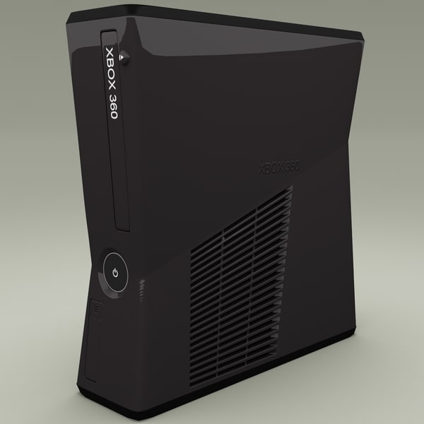 xbox 360 slim 3d model