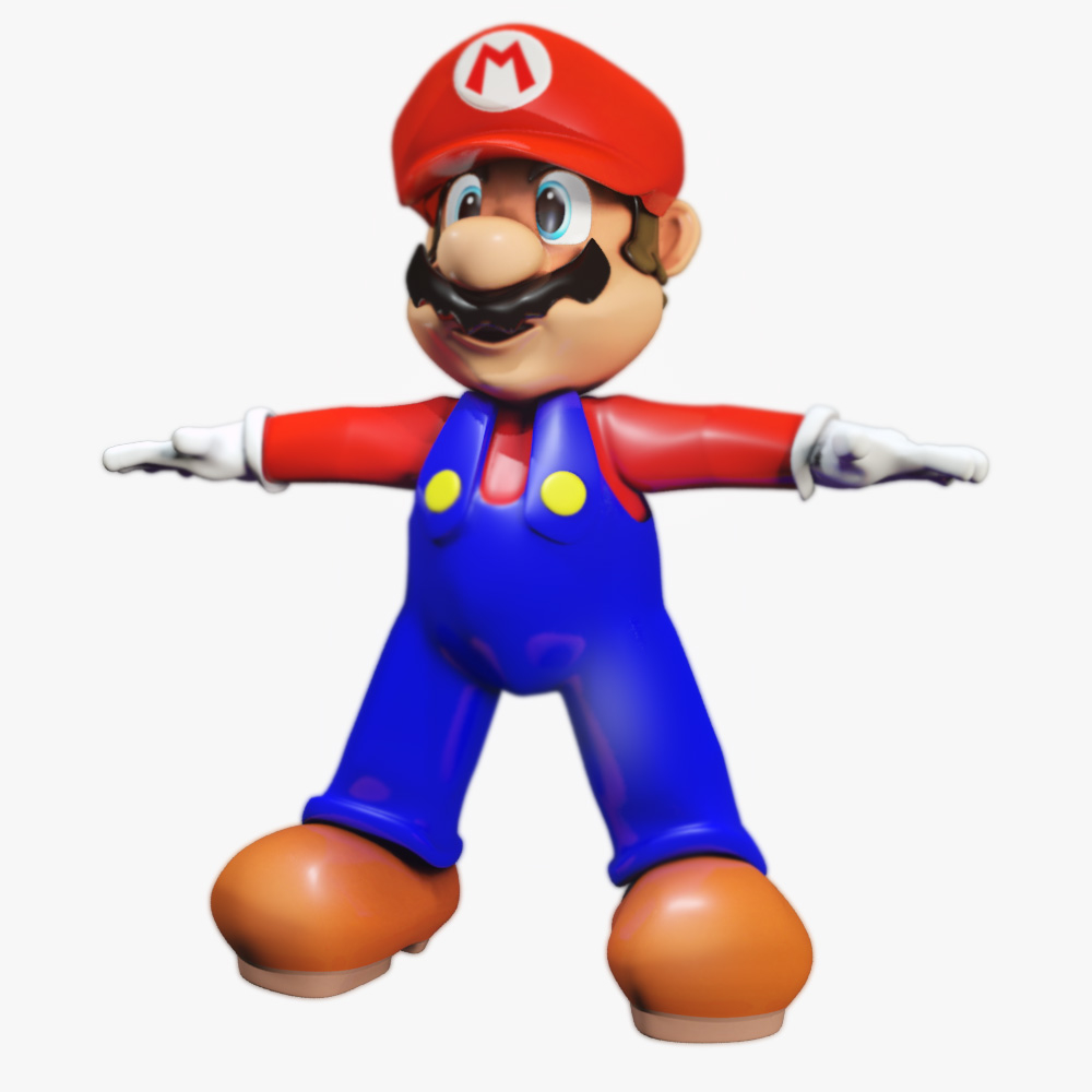 super mario 3d model