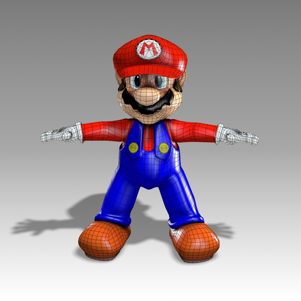 super mario 3d model