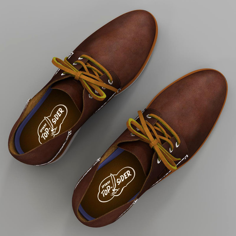 men shoes sperry top-sider 3d max