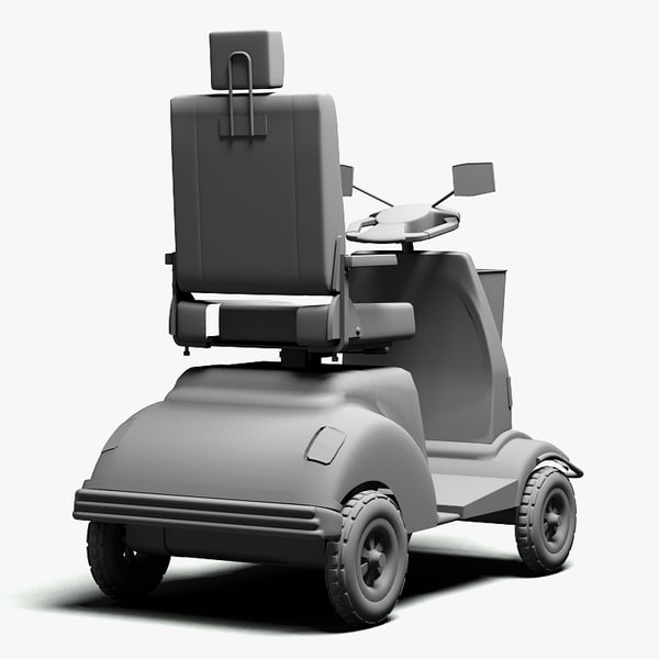 electric mobility scooter 3d max