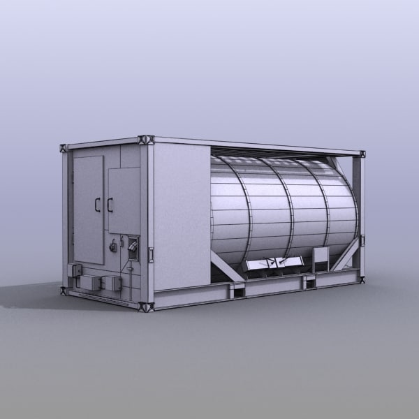 3d model industrial tank equipment