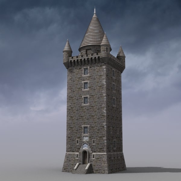 scrabo tower 3d model