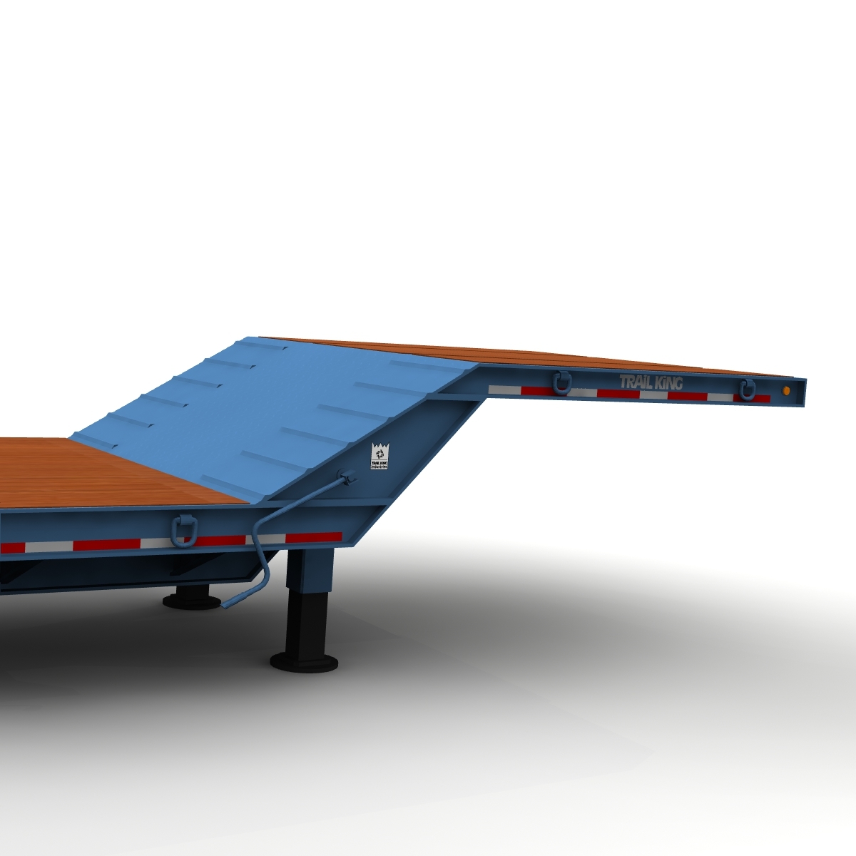 flatbed trailer 3d model