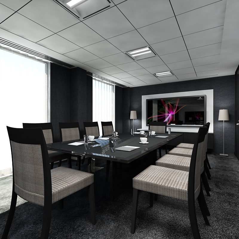 3d office interior model