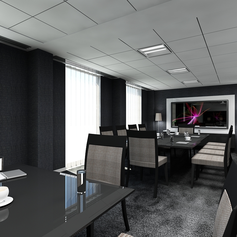 3d office interior model
