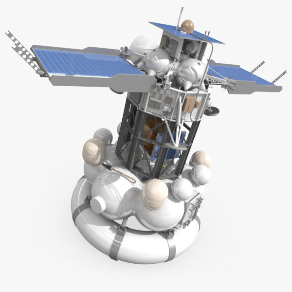 3d model of russian phobos-grunt