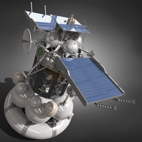 3d model of russian phobos-grunt