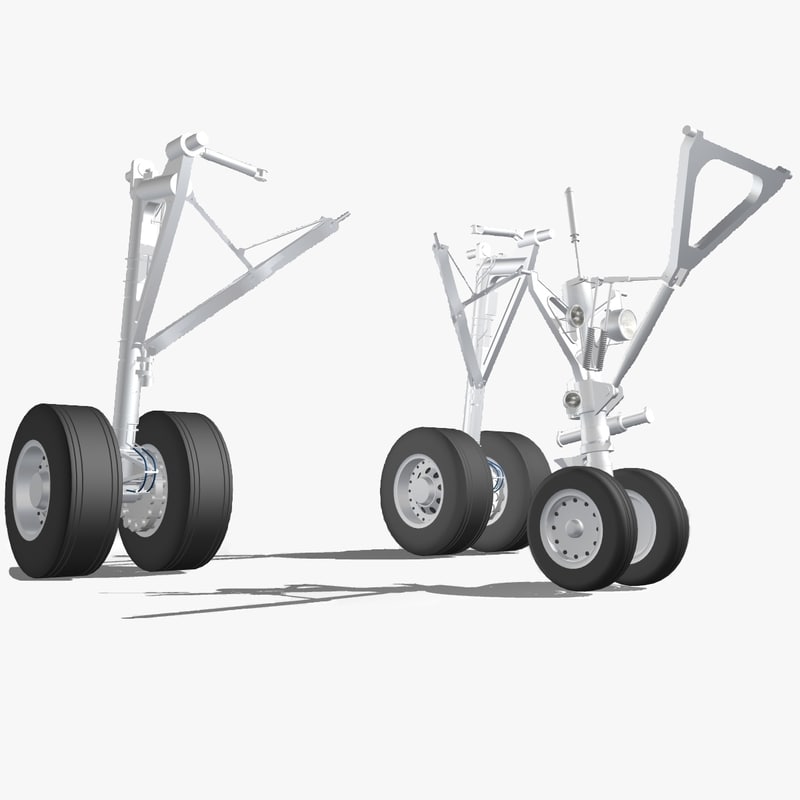 airbus a320 landing gear 3d model