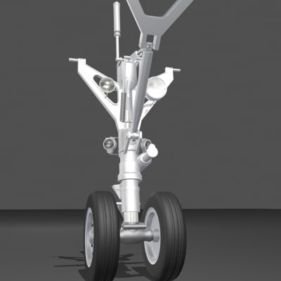 airbus a320 landing gear 3d model