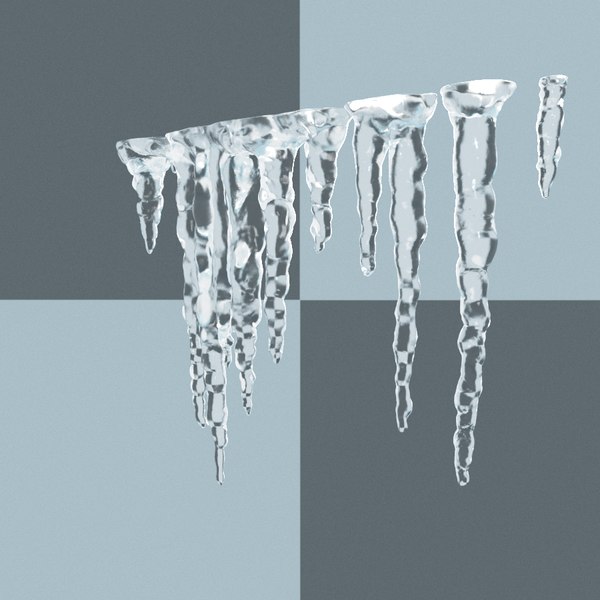 maya icicles ice