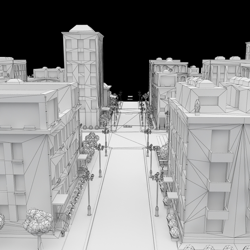 city town 3d model