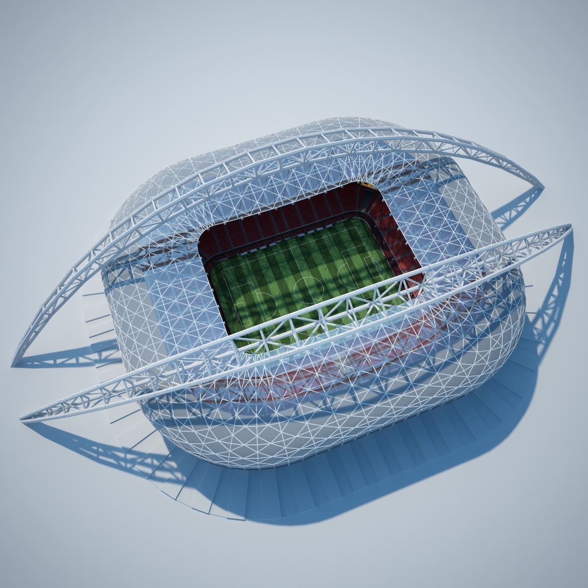 3d football stadium