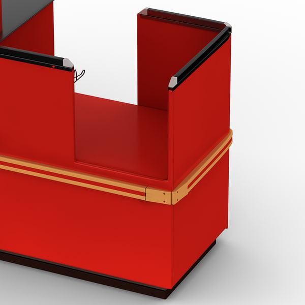 3d model of cash counter 6