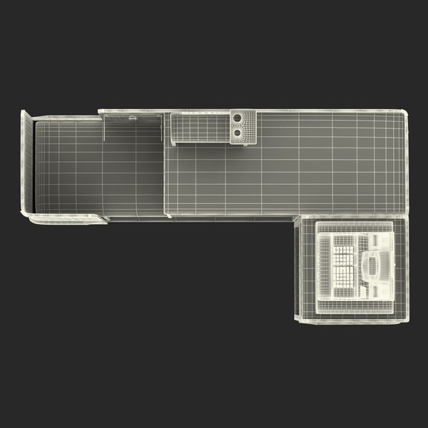 3d model of cash counter 6