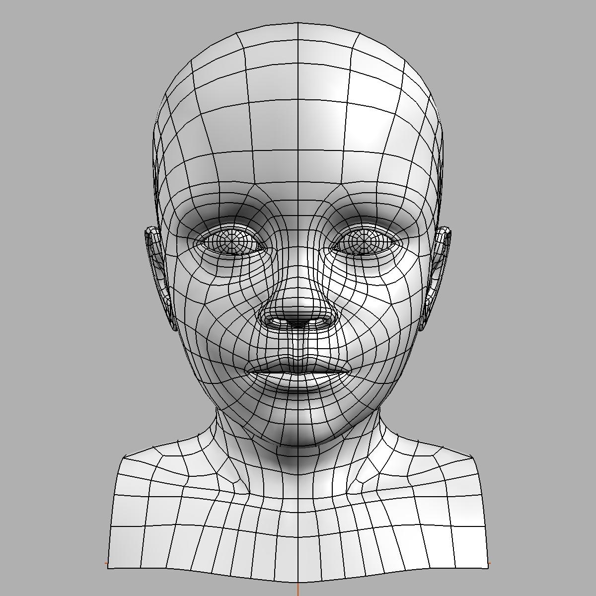 3d model child head