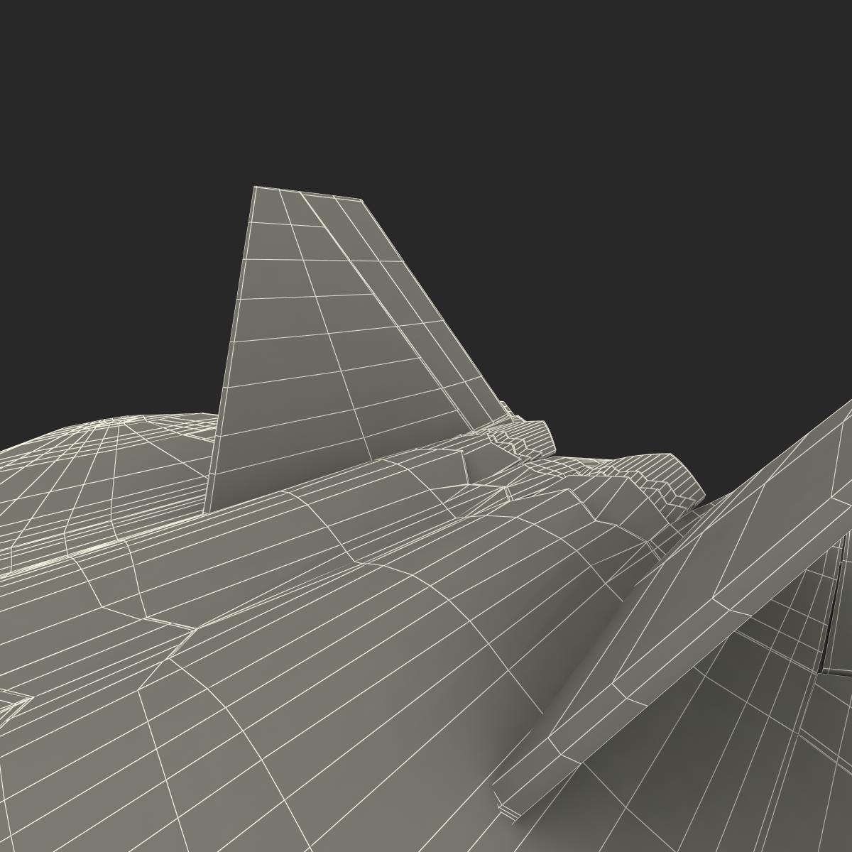 f-22 raptor v2 rigged 3d max