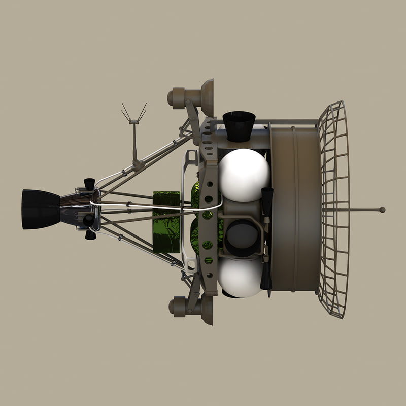military anti-satellite target satellite 3d max
