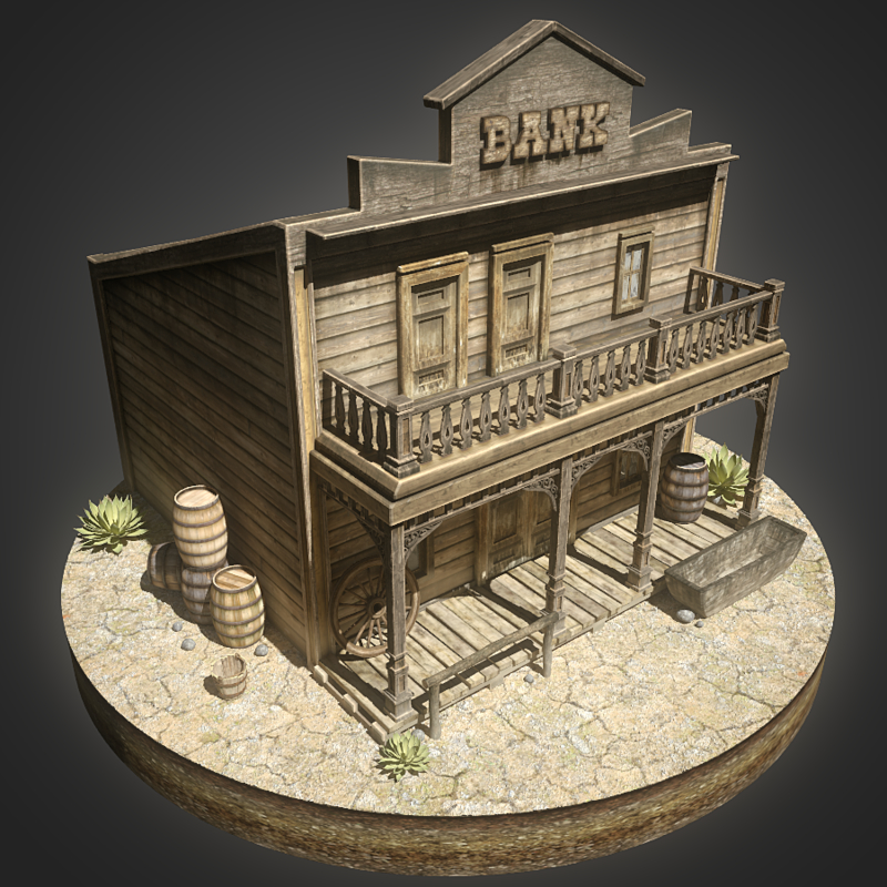 3d bank western old model