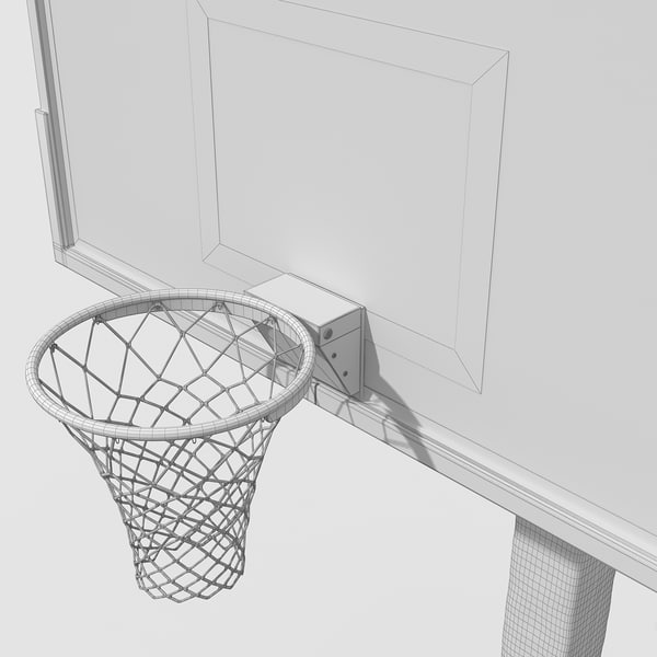 3ds max basketball hoop