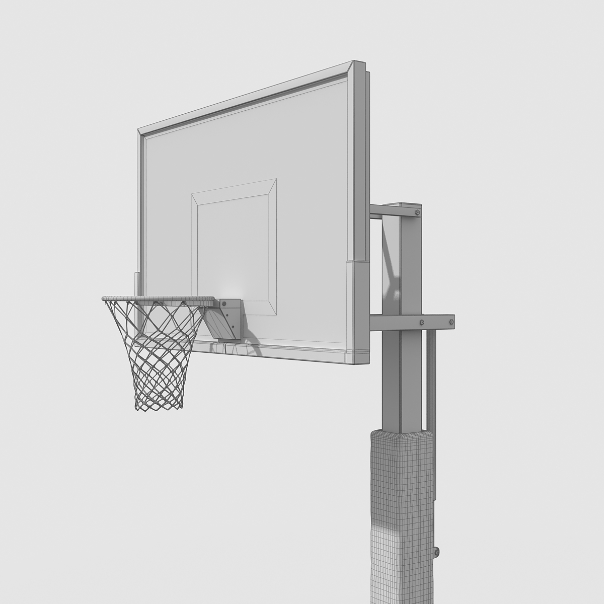 3ds max basketball hoop