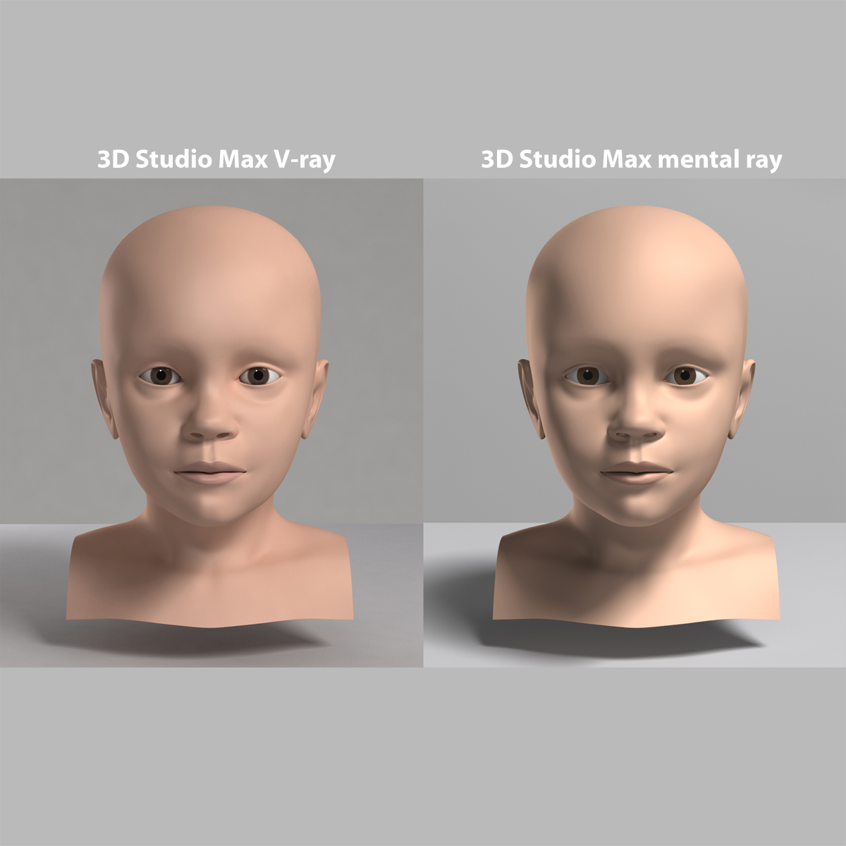 3d model child head