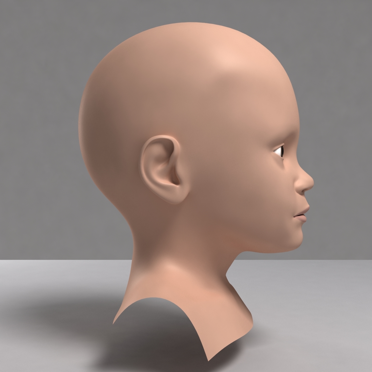 3d model child head
