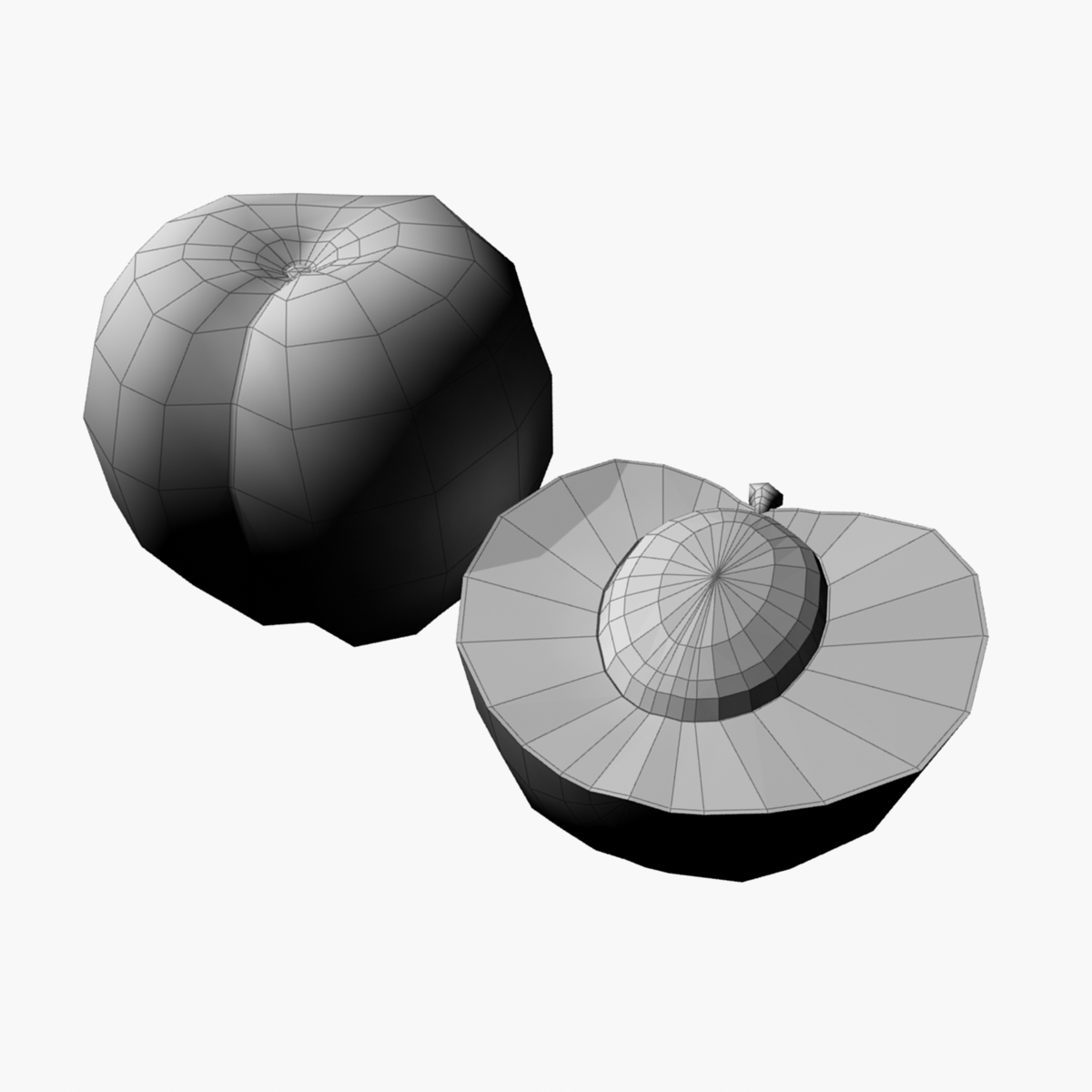 3d peach model