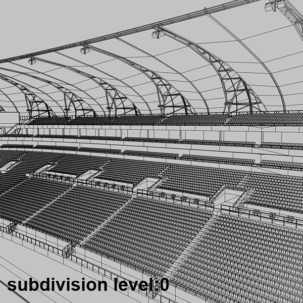 nelson mandela bay stadium 3d model
