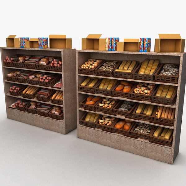stand butcher store 3d max