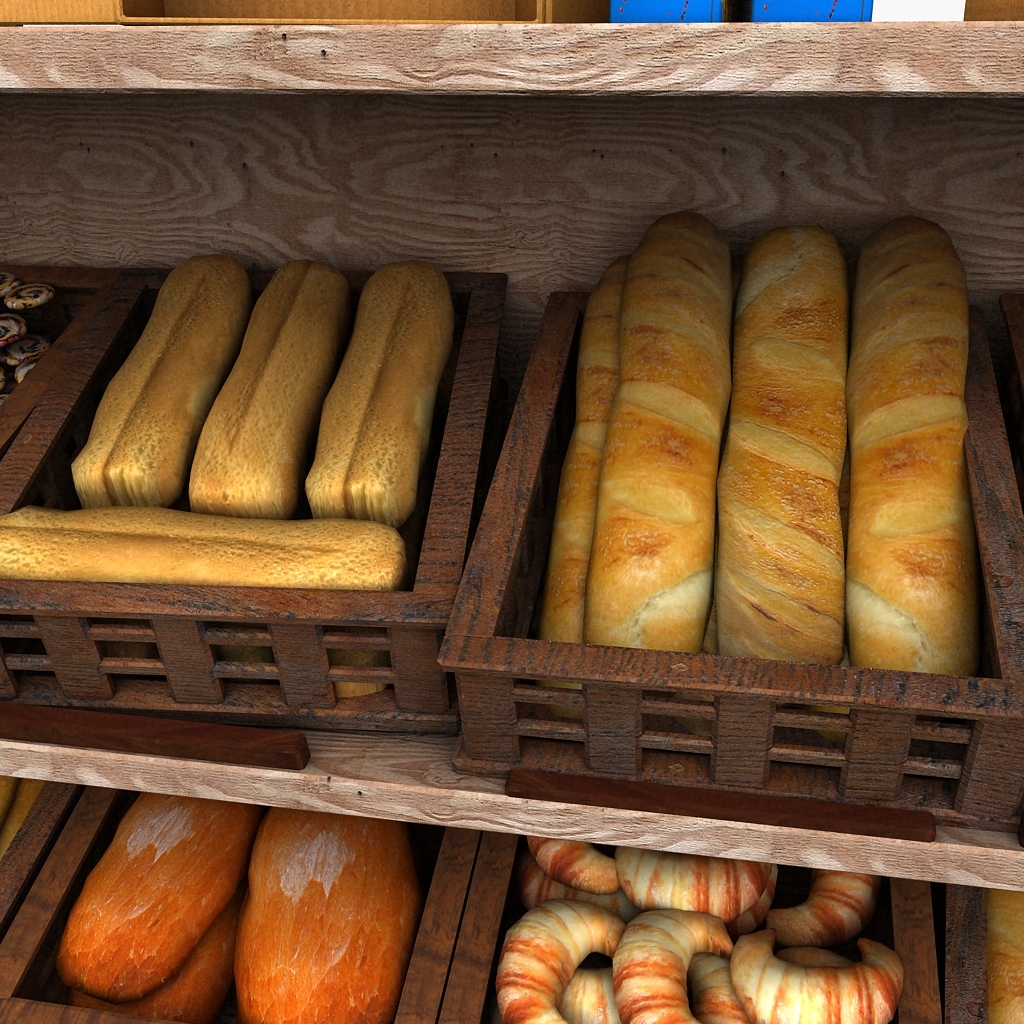 stand butcher store 3d max