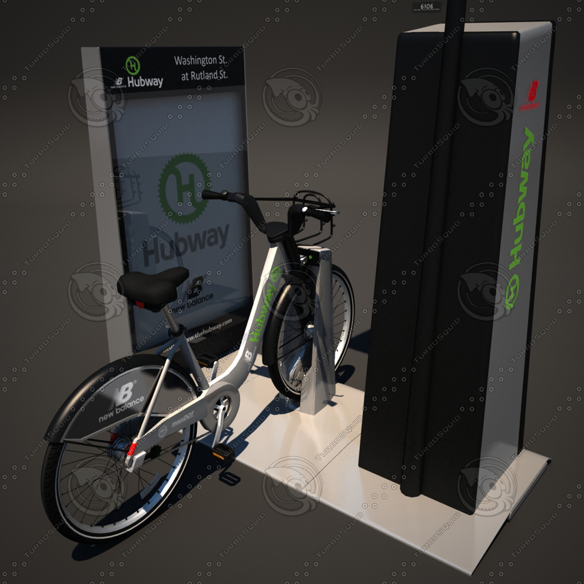 3d hubway boston bixi