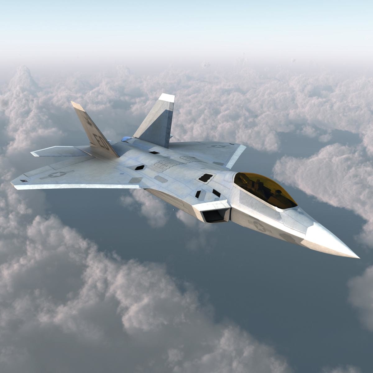 f-22 raptor 4 fighter 3d 3ds