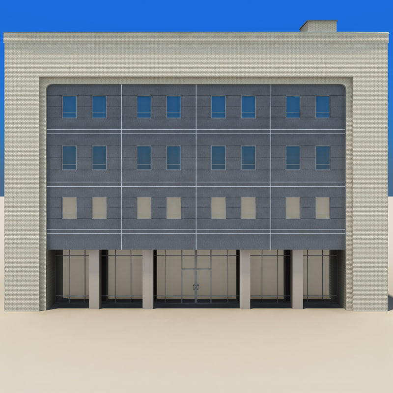 hospital building 3d model