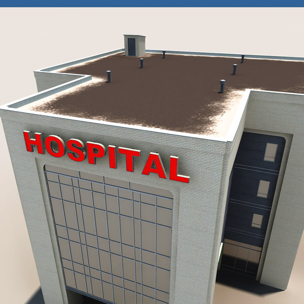 hospital building 3d model