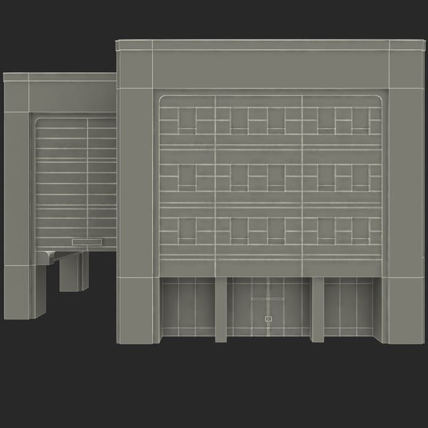 hospital building 3d model
