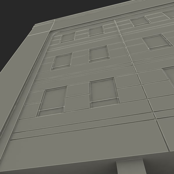 hospital building 3d model