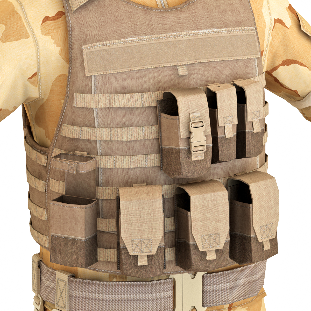 sas soldier clothes 3d model