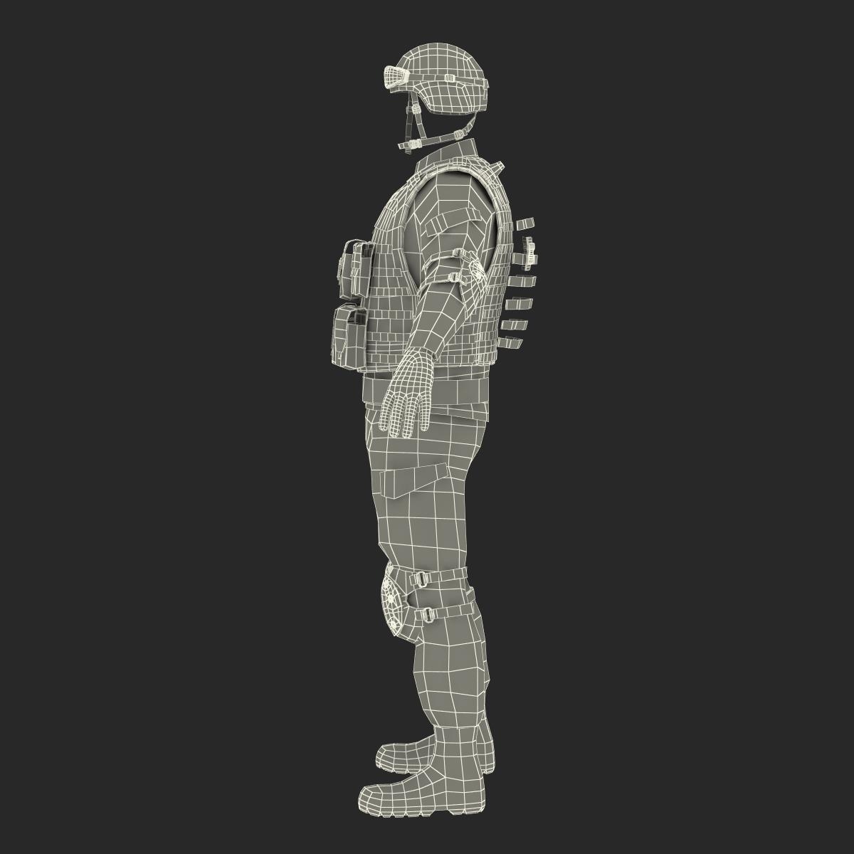 sas soldier clothes 3d model