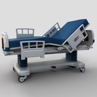 hospital bed 3d model